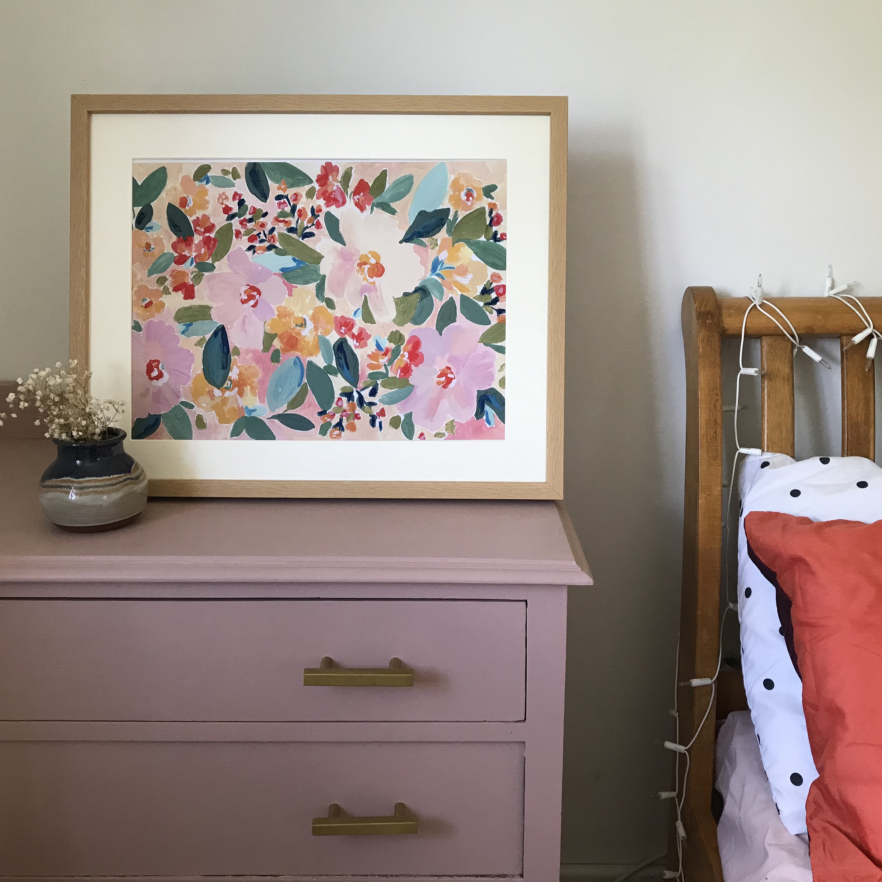 A3A4A5 floral Abstract Art Print colourful Nature Print - Etsy UK