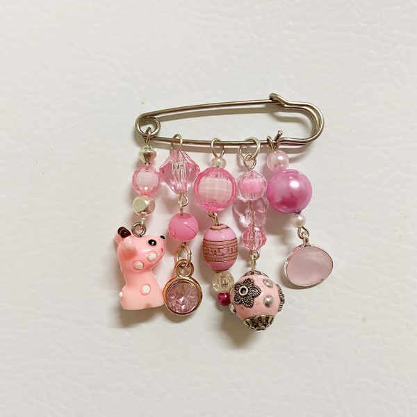 Pink Safety Pin - Etsy