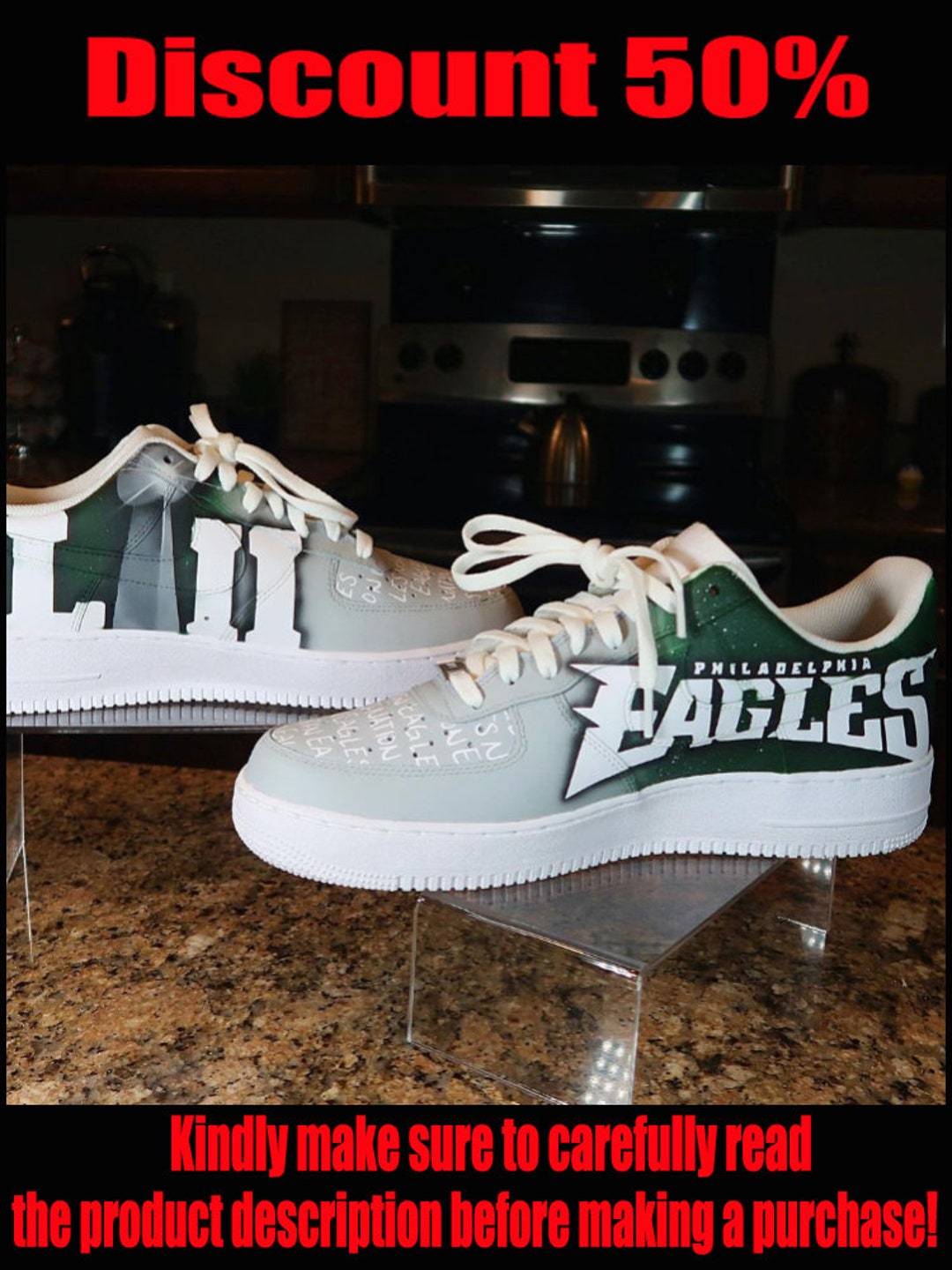 Custom Philadelphia Eagles Air Force 1, Eagles Football Shoes, AF1 ...