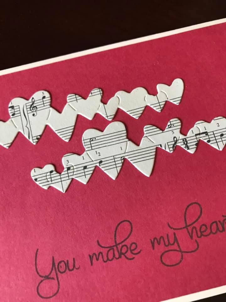 Love Card, You Make My Heart Sing, Musical Card, Heart Card, Greeting ...