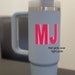 Personalized Shadow Monogram Sticker - Stanley Cup Monogram - Double ...