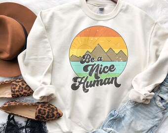 Be a Nice Human | Etsy