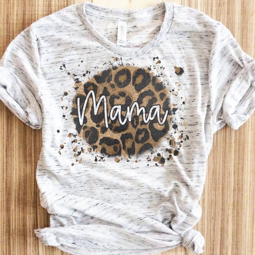 Mama Shirt Mom Leopard Shirt Gift for Mom Gift for Her - Etsy