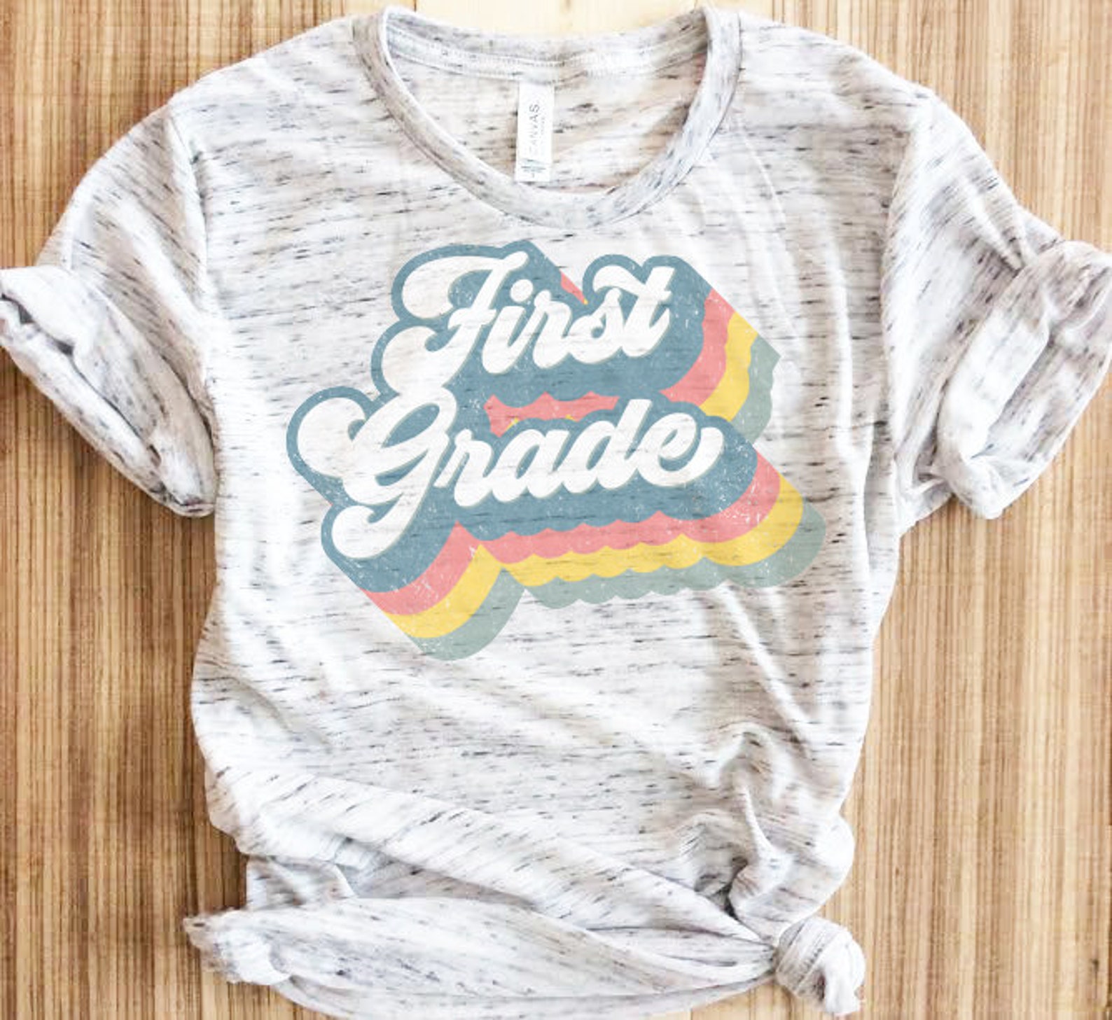 Retro First Grade Shirt First Grade Teacher Shirt New - Etsy