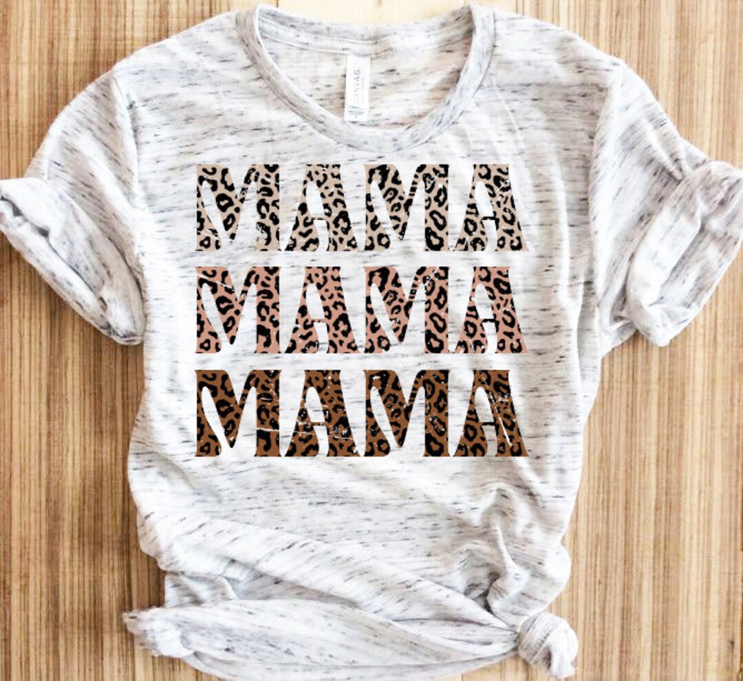 Retro Leopard Mama Row Shirt Leopard Mom Shirt Leopard Mama - Etsy