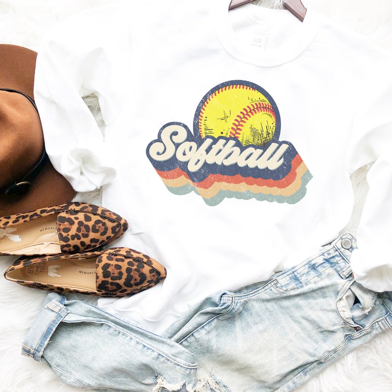 Retro Softball Sweatshirt Softball Mama Sweatshirt Retro - Etsy