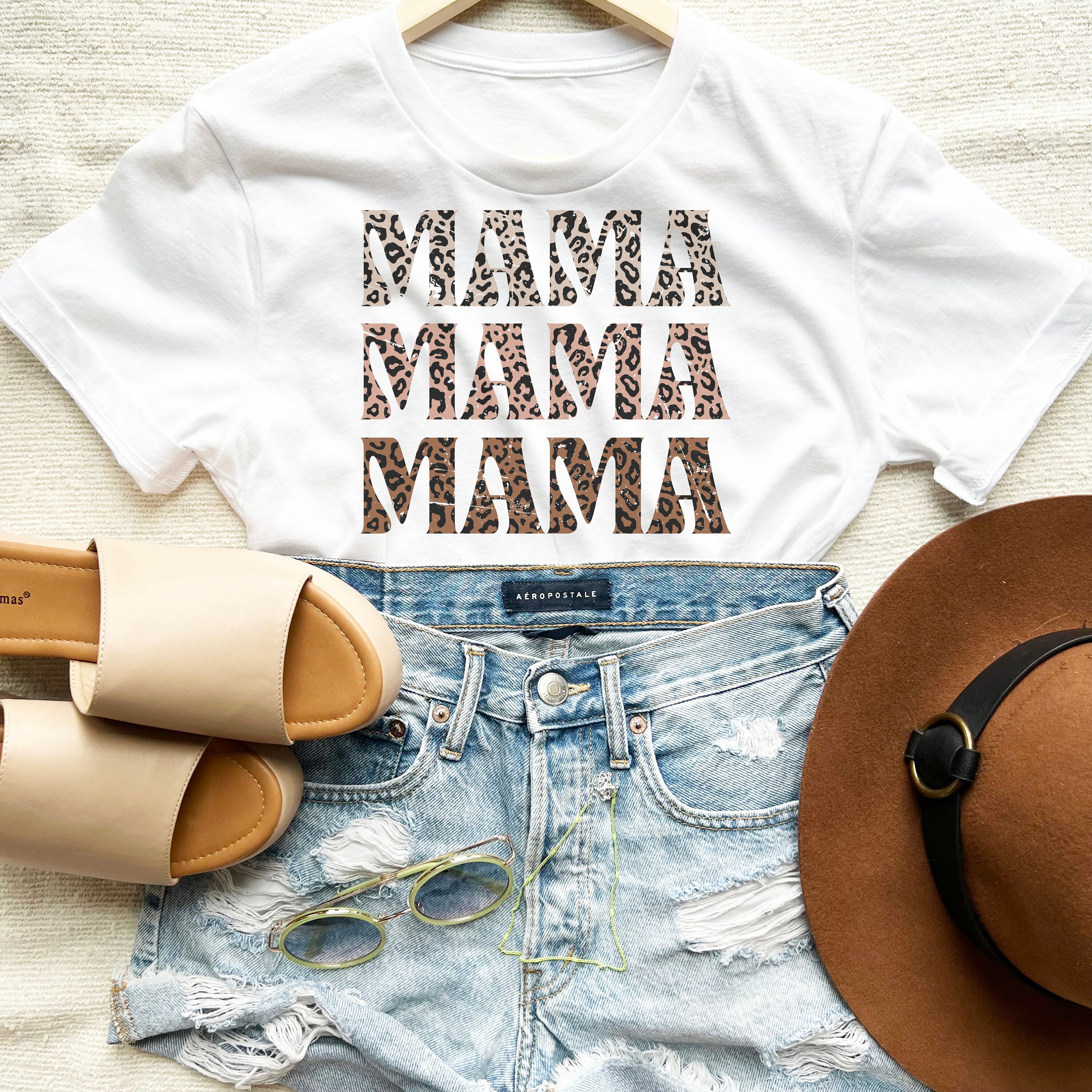 Retro Leopard Mama Row Shirt Leopard Mom Shirt Leopard Mama - Etsy