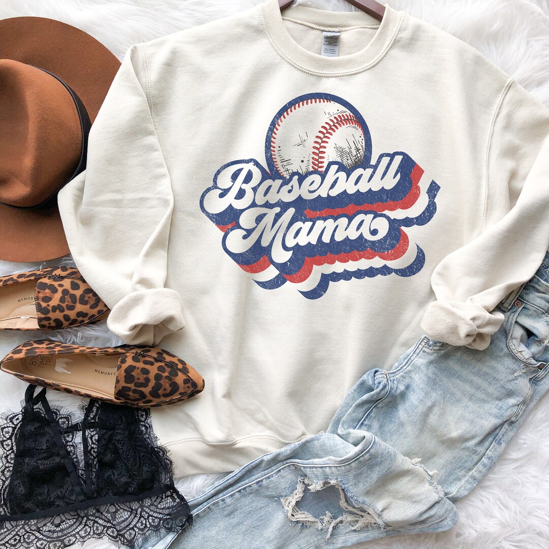Retro Baseball Mama Sweatshirt, Baseball Mama Sweatshirt, Retro ...