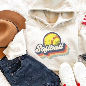 Retro Softball Sweatshirt, Softball Mama Sweatshirt, Retro Softball ...