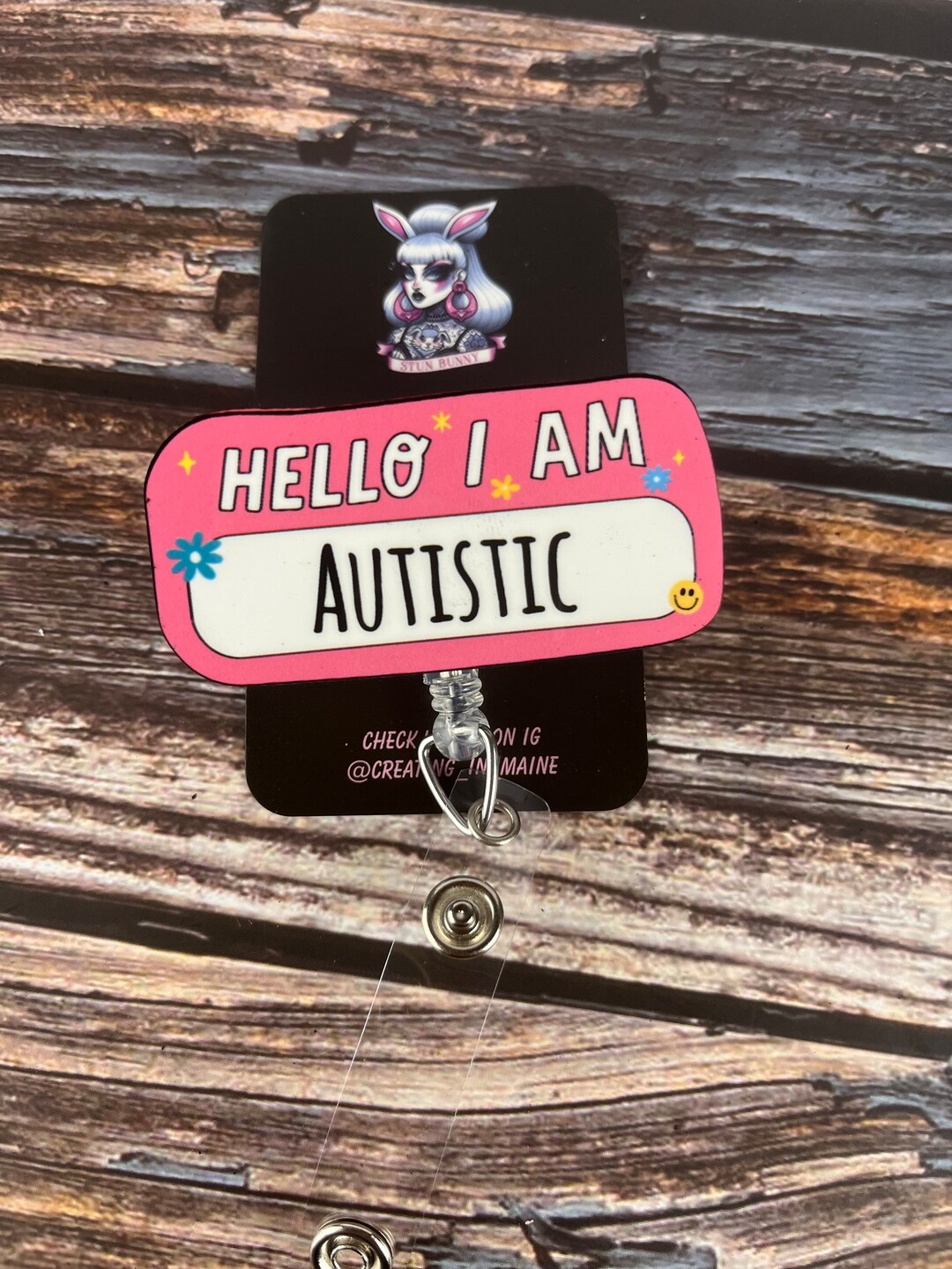 Hello I Am Autistic Badge Reel, Neurodivergent Badge Reel, Neurospicy ...