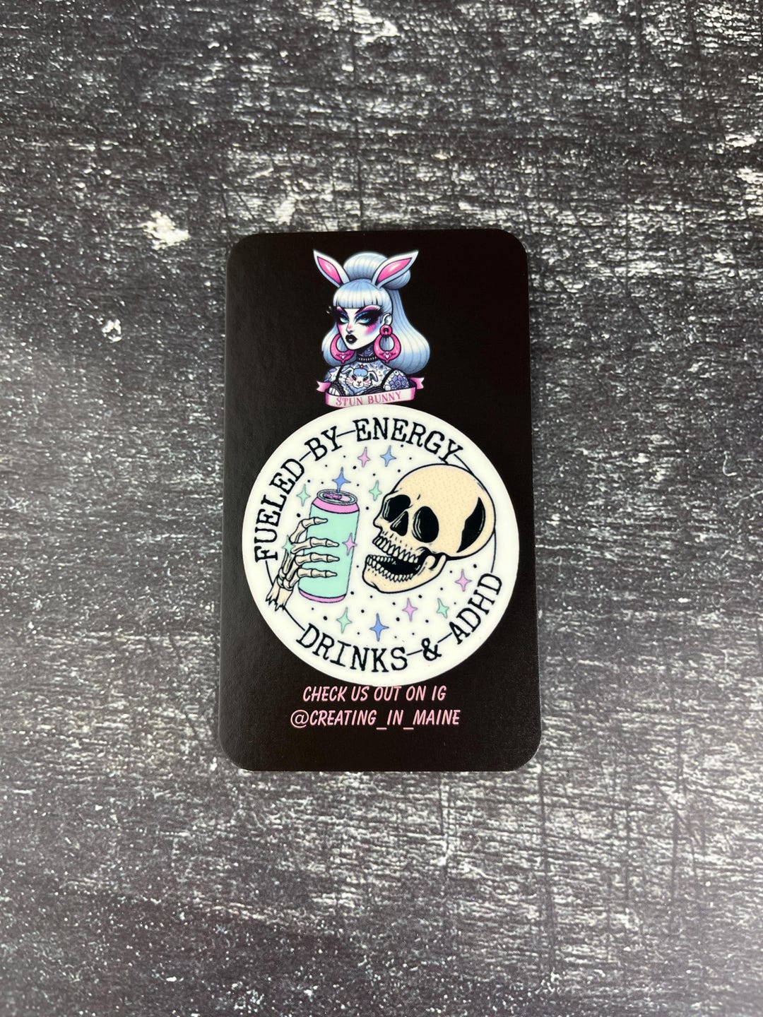 Fueled by Energy Drinks & ADHD Magnet, Neurodivergent Gift - Etsy
