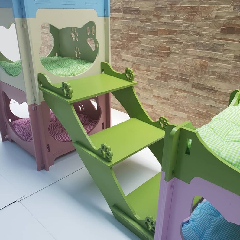 Cat Modular Wooden House, Cat Wooden House DXF SVG EPS, Cat House, Pet ...