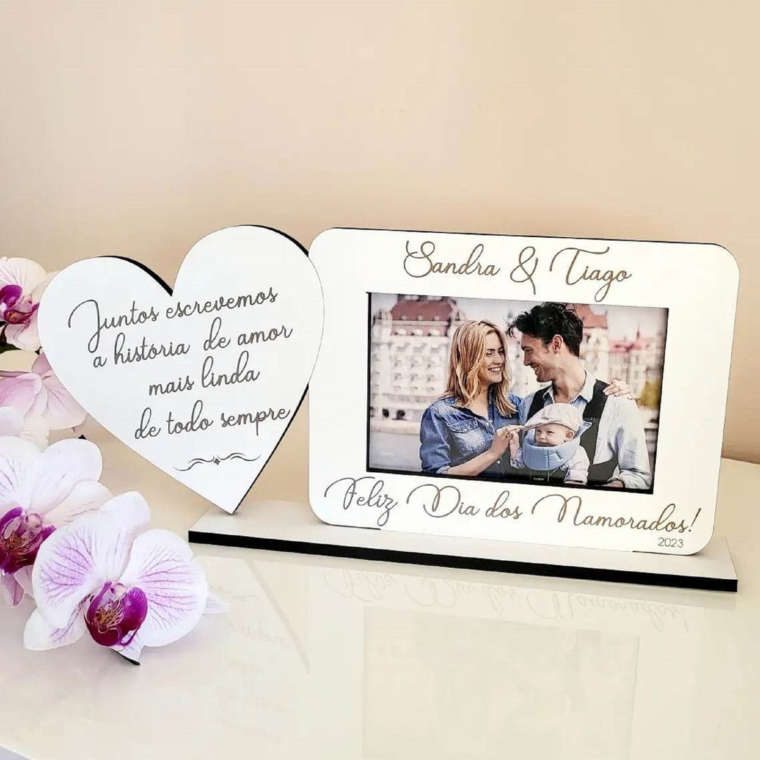 Personalized Couple Photo Frame, Valentine's Day Gifts, Wedding Photo ...