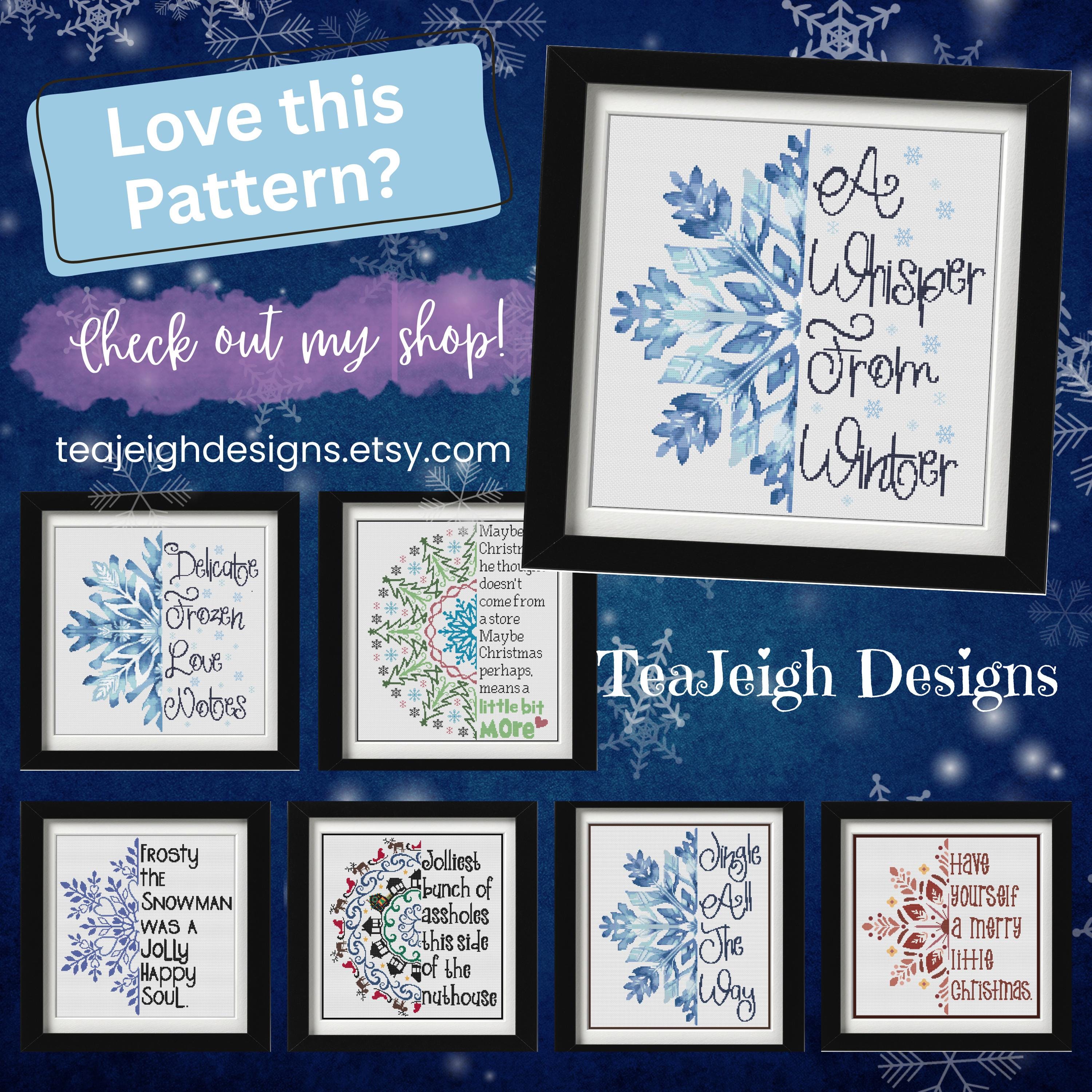 Beautiful Snowflake Cross Stitch Pattern - A Whisper From Winter ...