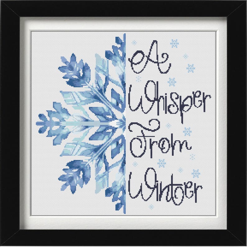 Beautiful Snowflake Cross Stitch Pattern - A Whisper From Winter ...