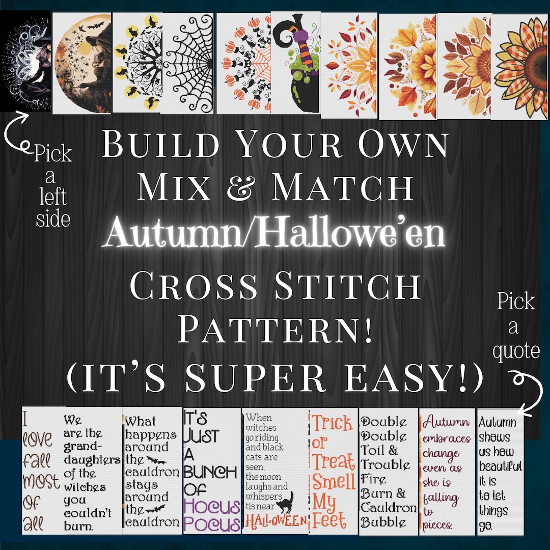 Design Your Own Mandala Mix and Match Cross Stitch Pattern! - Combine ...