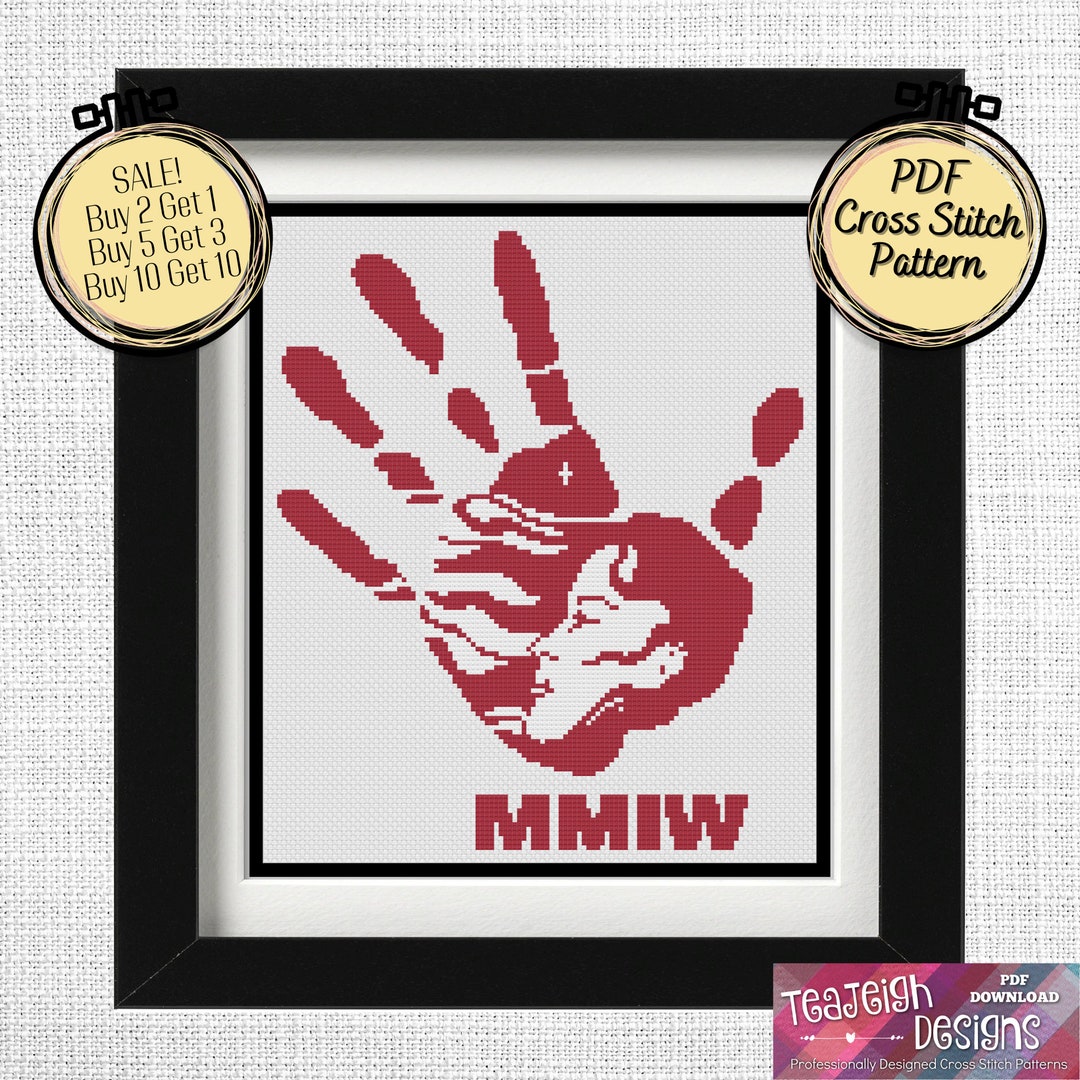 MMIW Missing and Murdered Indigenous Women Logo Easy Cross Stitch ...