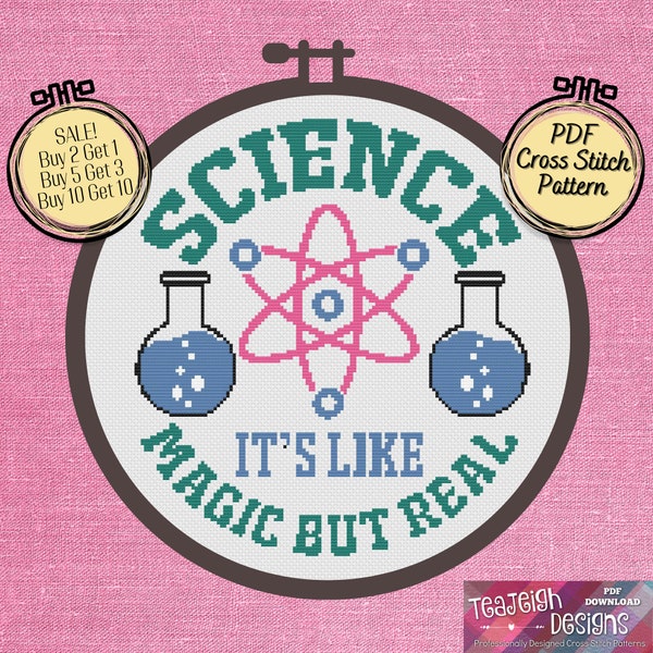 Science Cross Stitch - Etsy