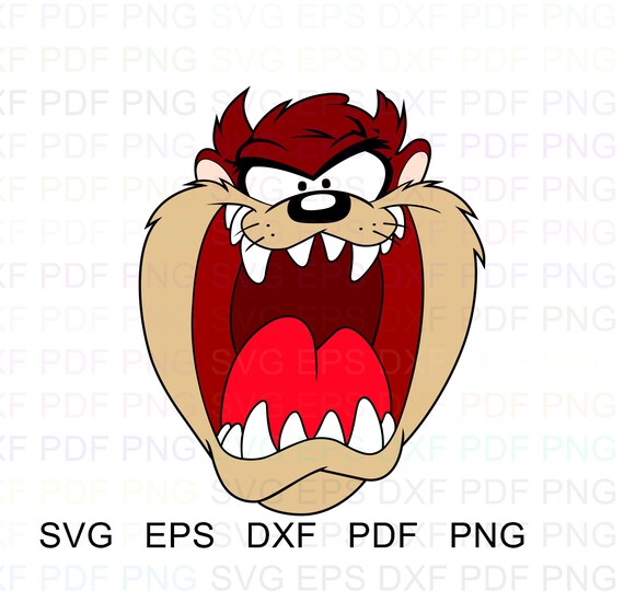 Taz 6 Vector Clipart Svg Eps Dxf Pdf Png | Etsy