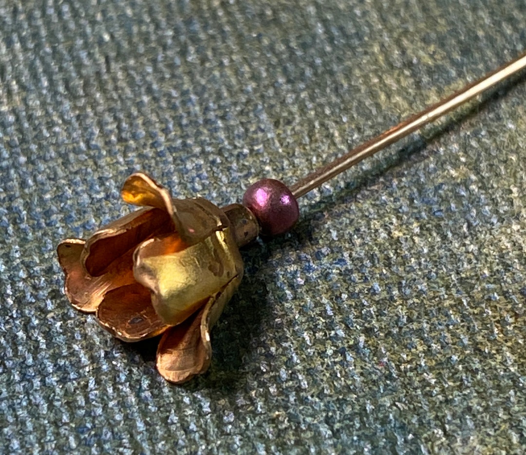 Vintage Brass Flower Rivet: Golden Tone Jewelry Component (6 Pcs) - Etsy