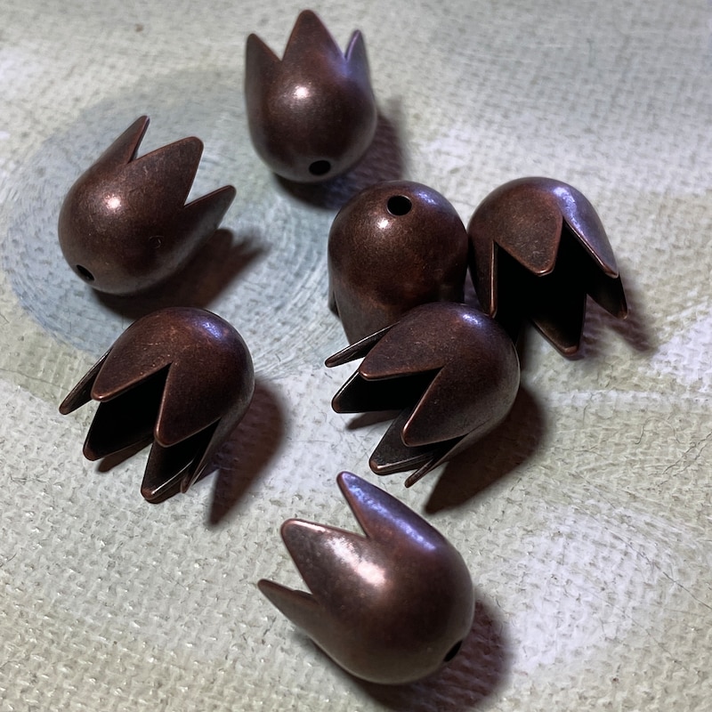 Tulip Bead Caps - Etsy