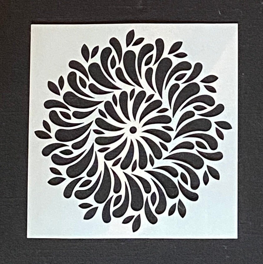 6" Op Art Stencils~ 3 Different Dimensional Mixed Media Stencils - Etsy