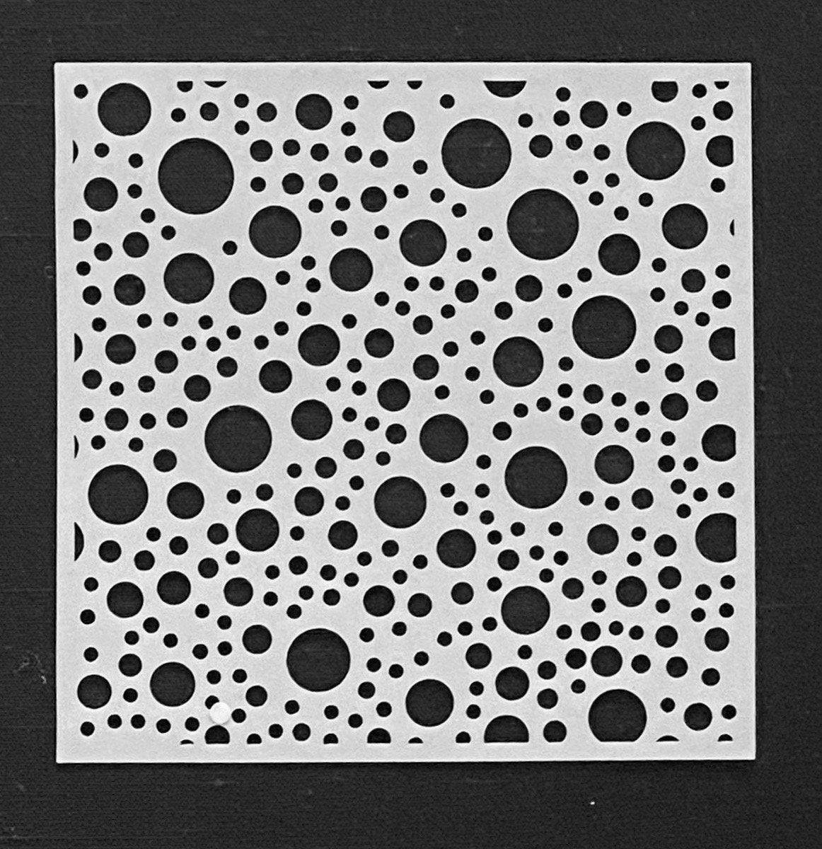 6" Op Art Stencils~ 3 Different Dimensional Mixed Media Stencils - Etsy