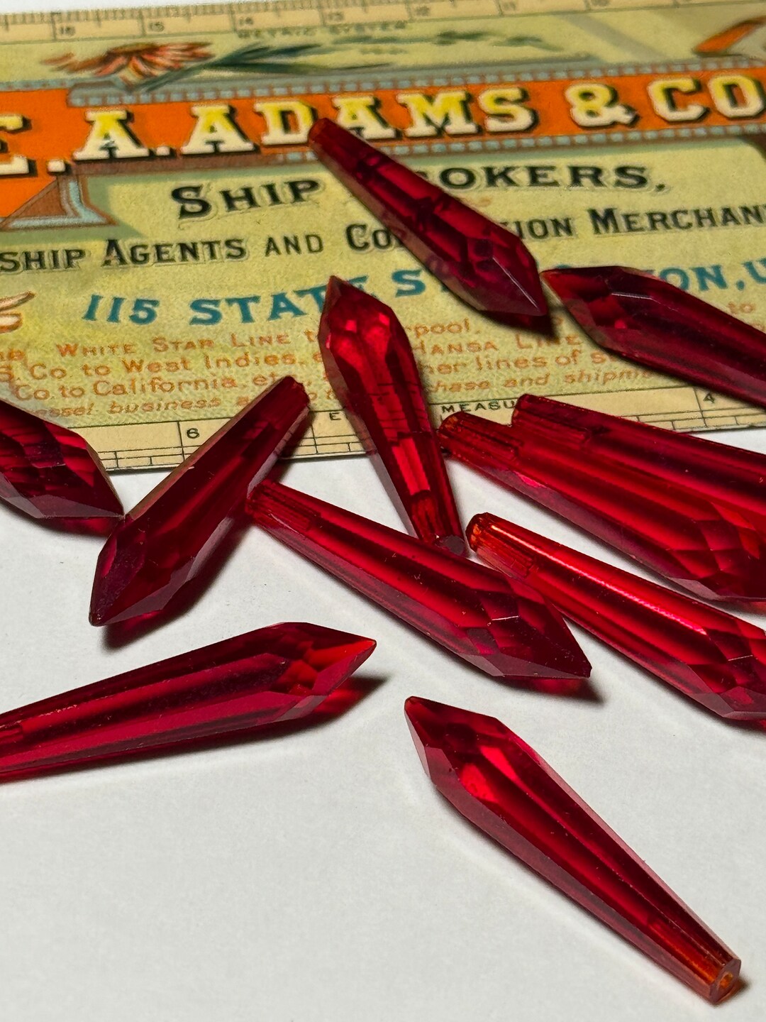 Vintage Swarovski Faceted Crystal Bead Drops ~ per 2~ 2 Colors - Etsy