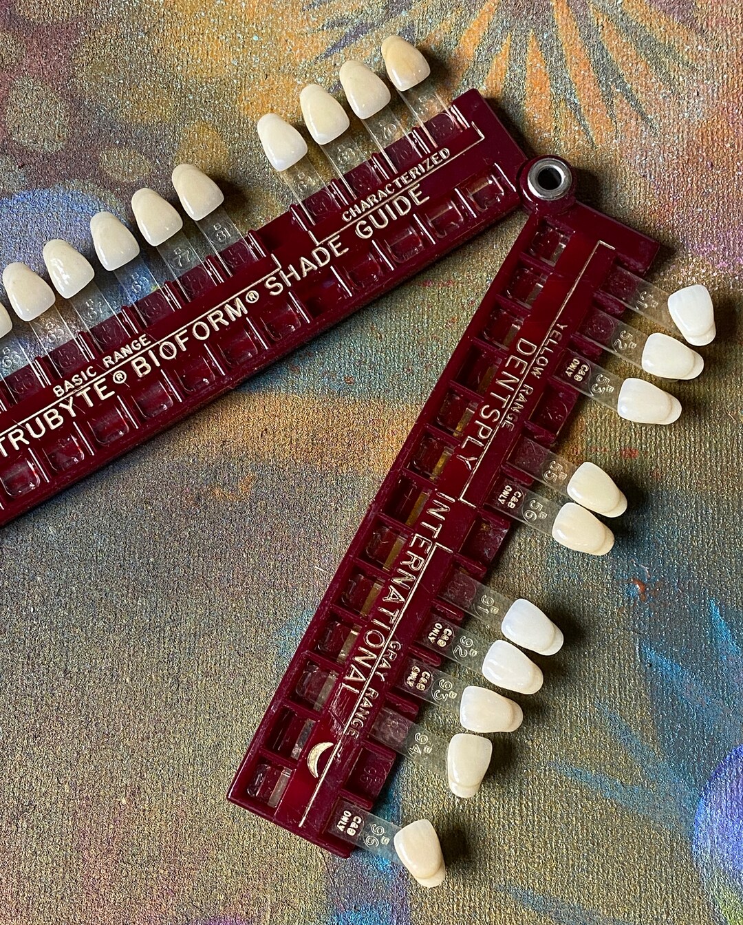 Vintage Foldable Tooth Color Chart Shade Guide Jewelry Components - Etsy