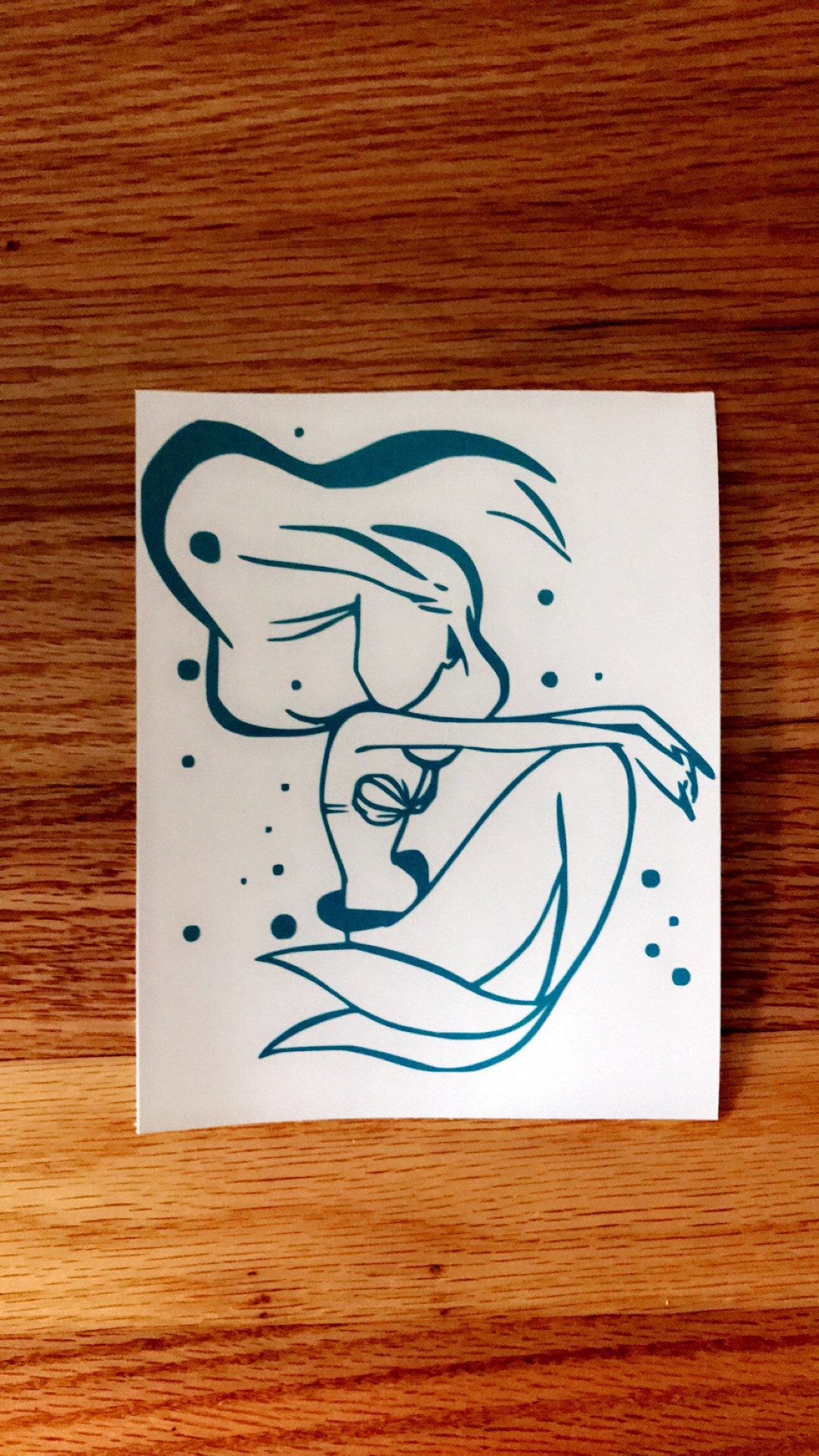 Ariel Outline Decal - Etsy