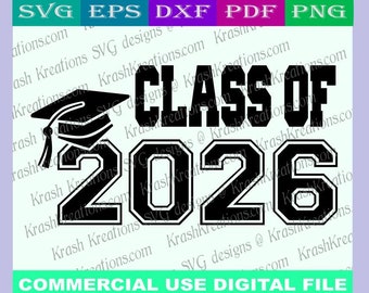 Class of 2026 Svg - Etsy