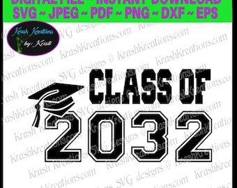 CLASS of 2032 | School Shirt | Class of 2032 Shirt | Sublimation DTF ...