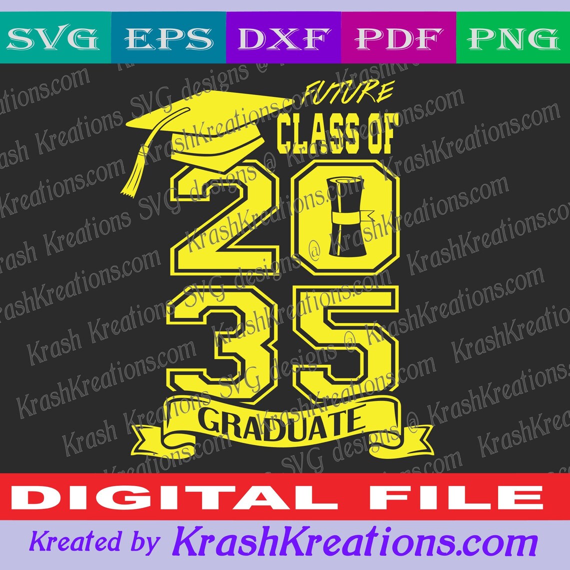 Class of 2035 SVG File Design 6, Future Class of 2035 Graduate, Class ...