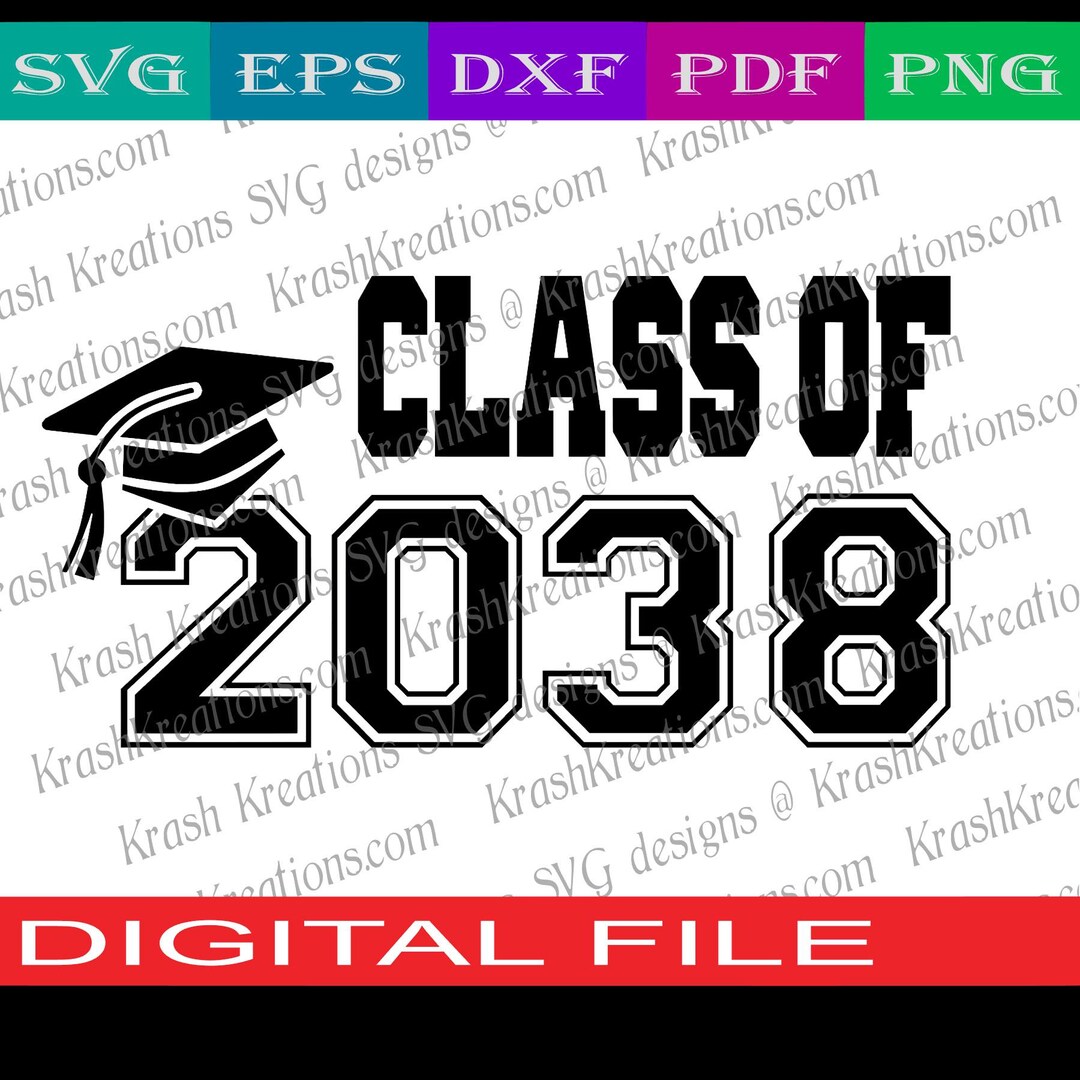 Class of 2038 SVG File, Class of 2038 DIY Shirt Design - Etsy