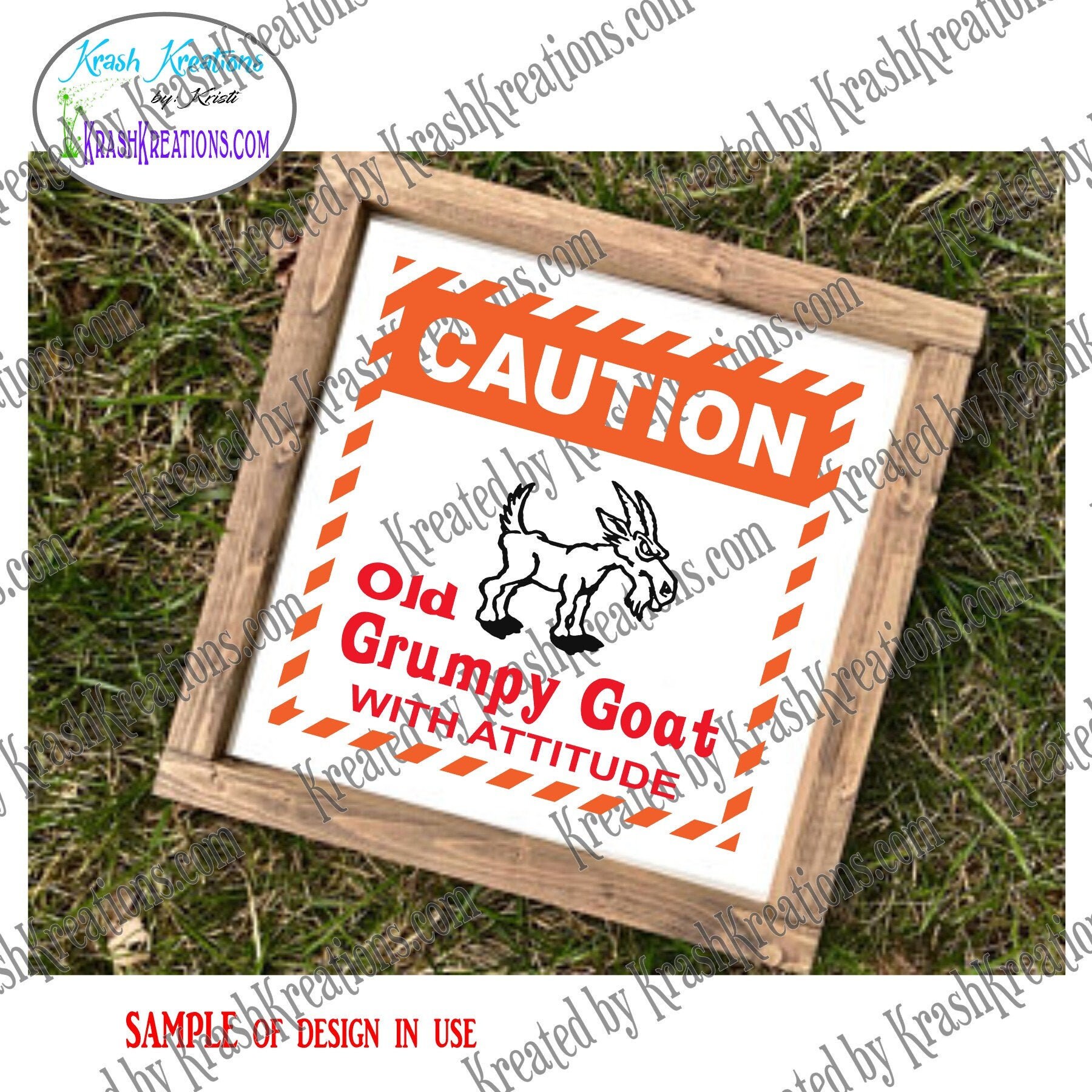 Old Grumpy Goat With Attitude SVG Cut File - Etsy