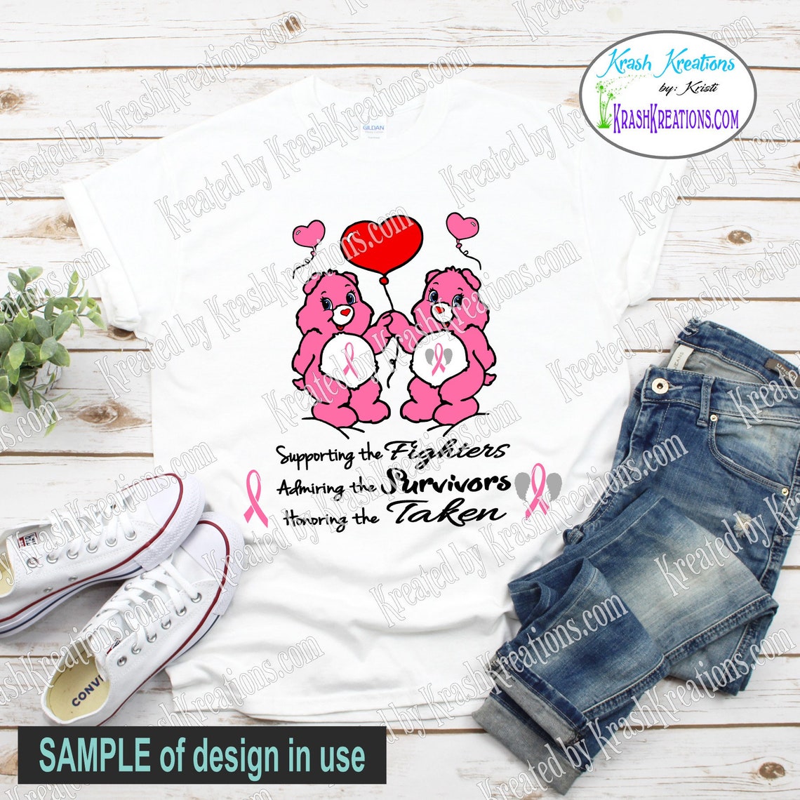Breast Cancer Awareness Bears, SVG, Cancer Bear #2 - Etsy