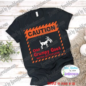 Old Grumpy Goat With Attitude SVG Cut File - Etsy