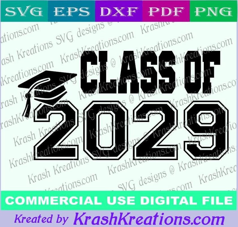 Class of 2029 SVG File, Class of 2029 DIY Shirt Design - Etsy
