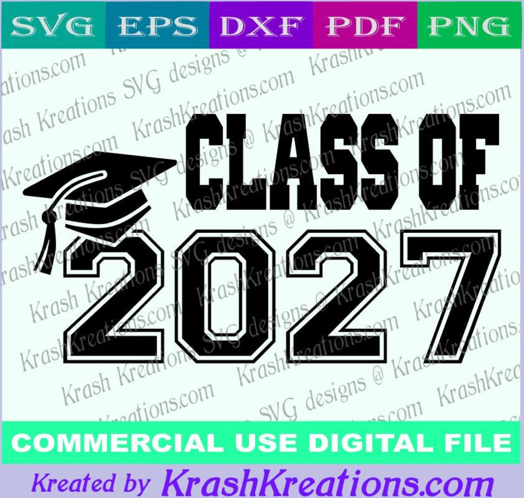 Class of 2027 SVG File, Class of 2027 DIY Shirt Design - Etsy