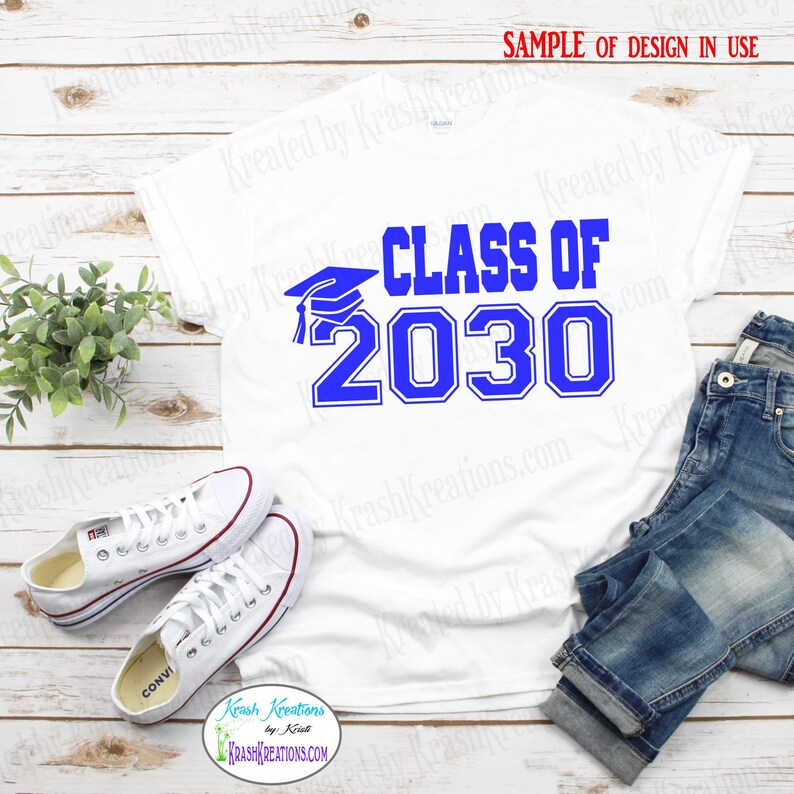 Class of 2030 SVG File, Class of 2030 DIY Shirt Design - Etsy