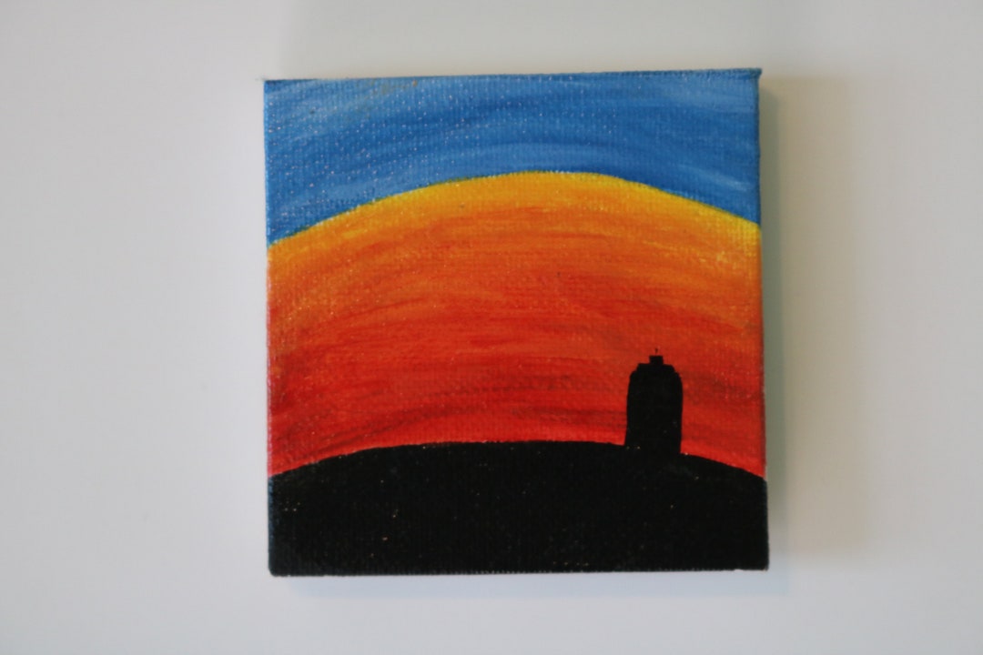 Doctor Who - the TARDIS & a Sunset (mini Canvas Painting) - Etsy