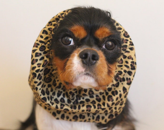 Yellow Bees Dog Snood, Cotton Pet Snood, Cavalier King Charles Snood ...