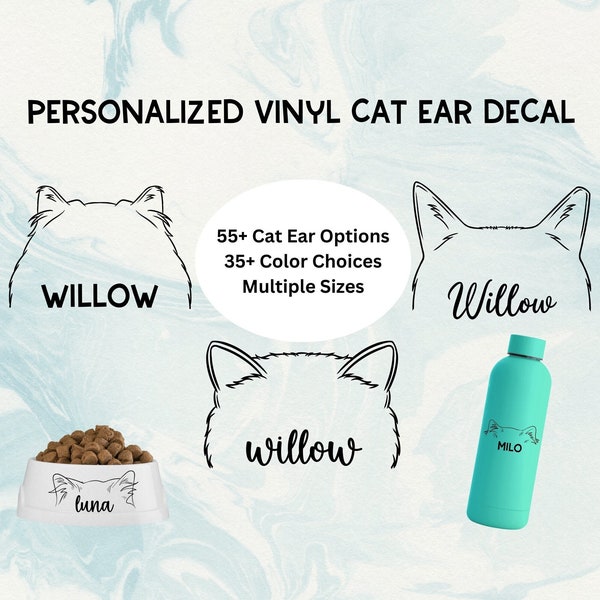 Cat Ears Car Decal - Etsy