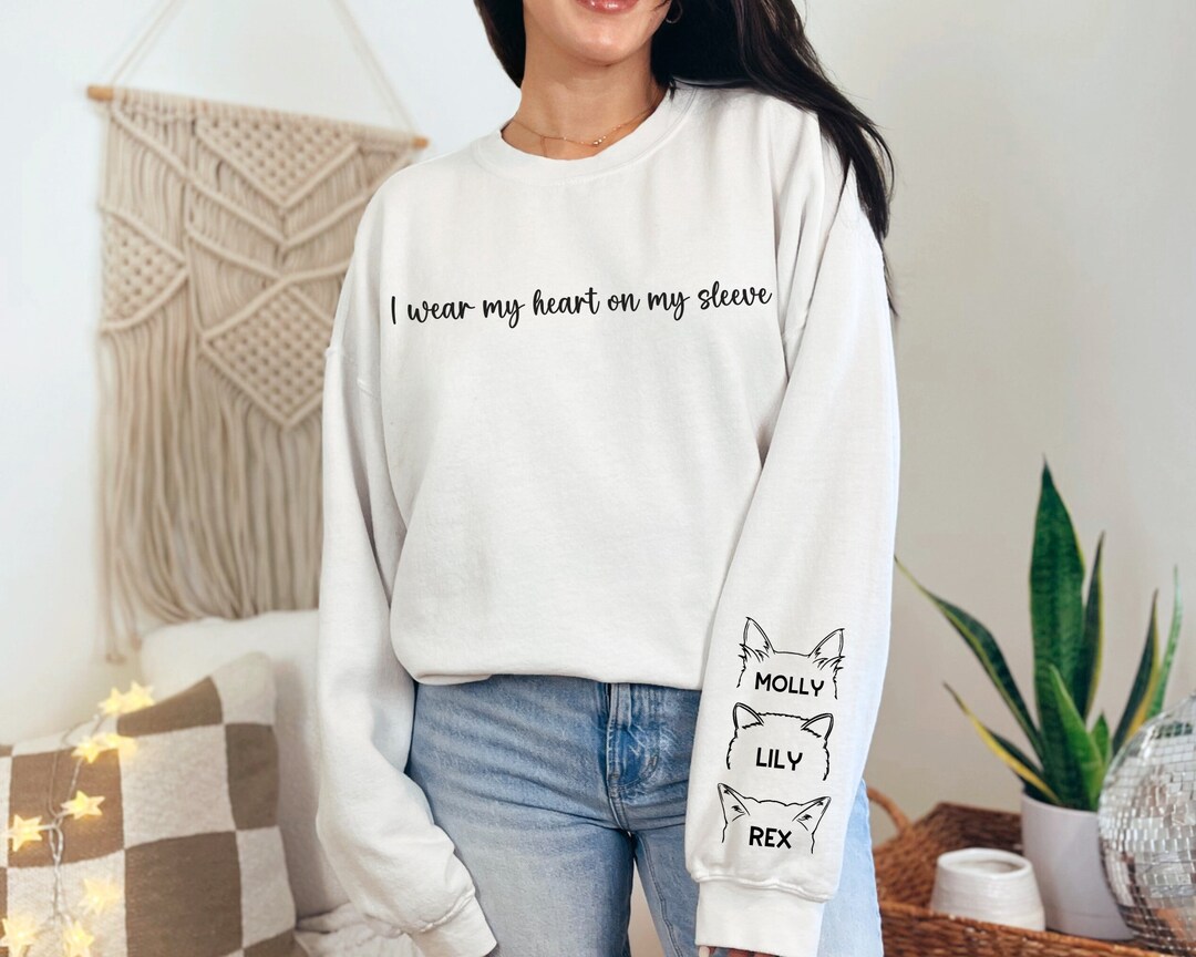 Custom Cat Ears Sweatshirt: Personalized Cat Mom Gift - Etsy
