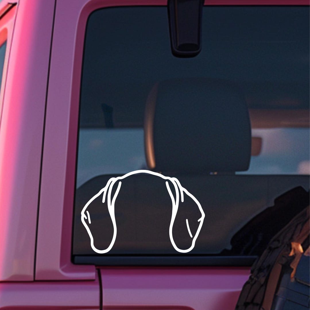 Personalized German Shorthaired Pointer Ears Decal: GSP Car, Laptop ...