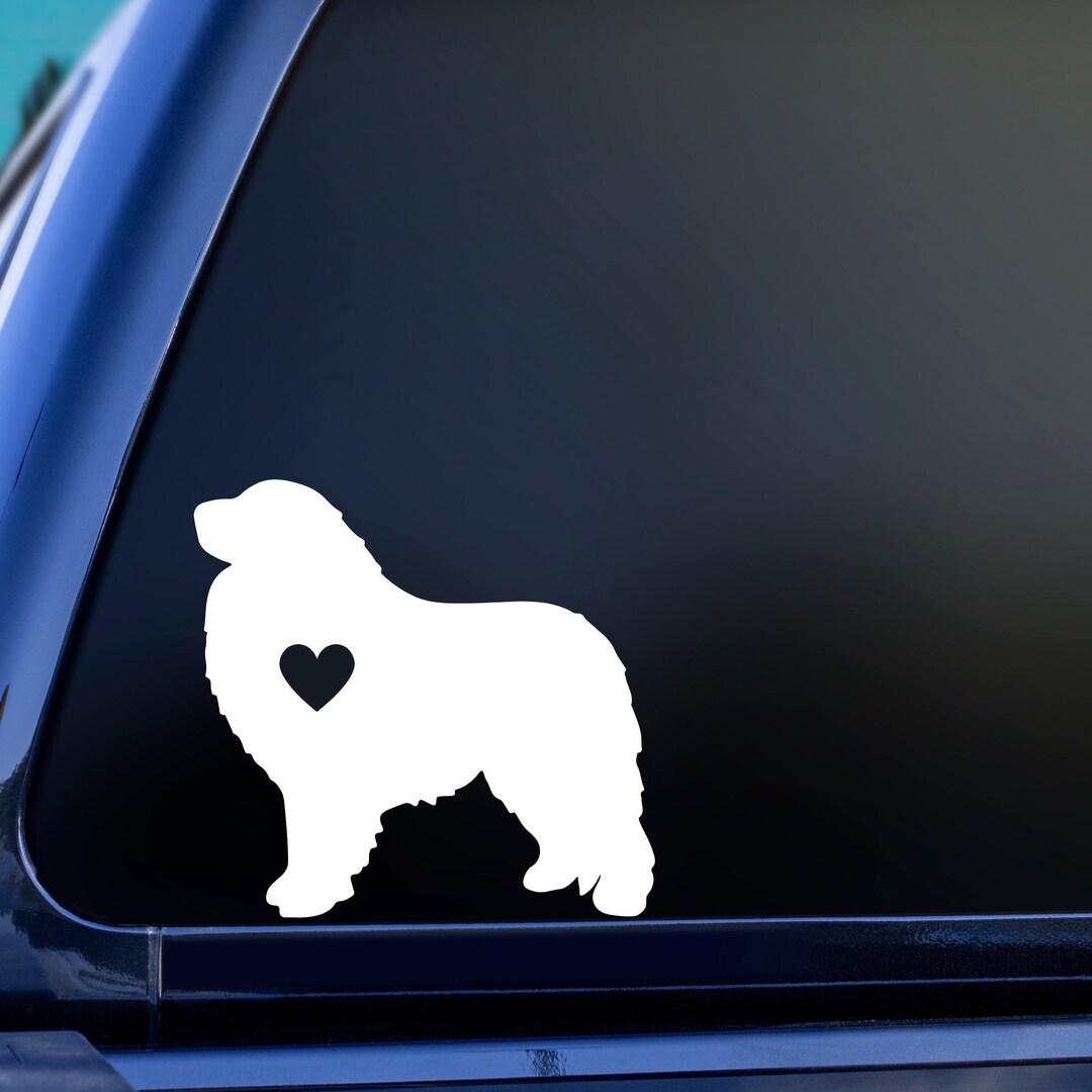 Great Pyrenees Heart Decal, Pyrenees Sticker, Great Pyrenees Car Decal ...