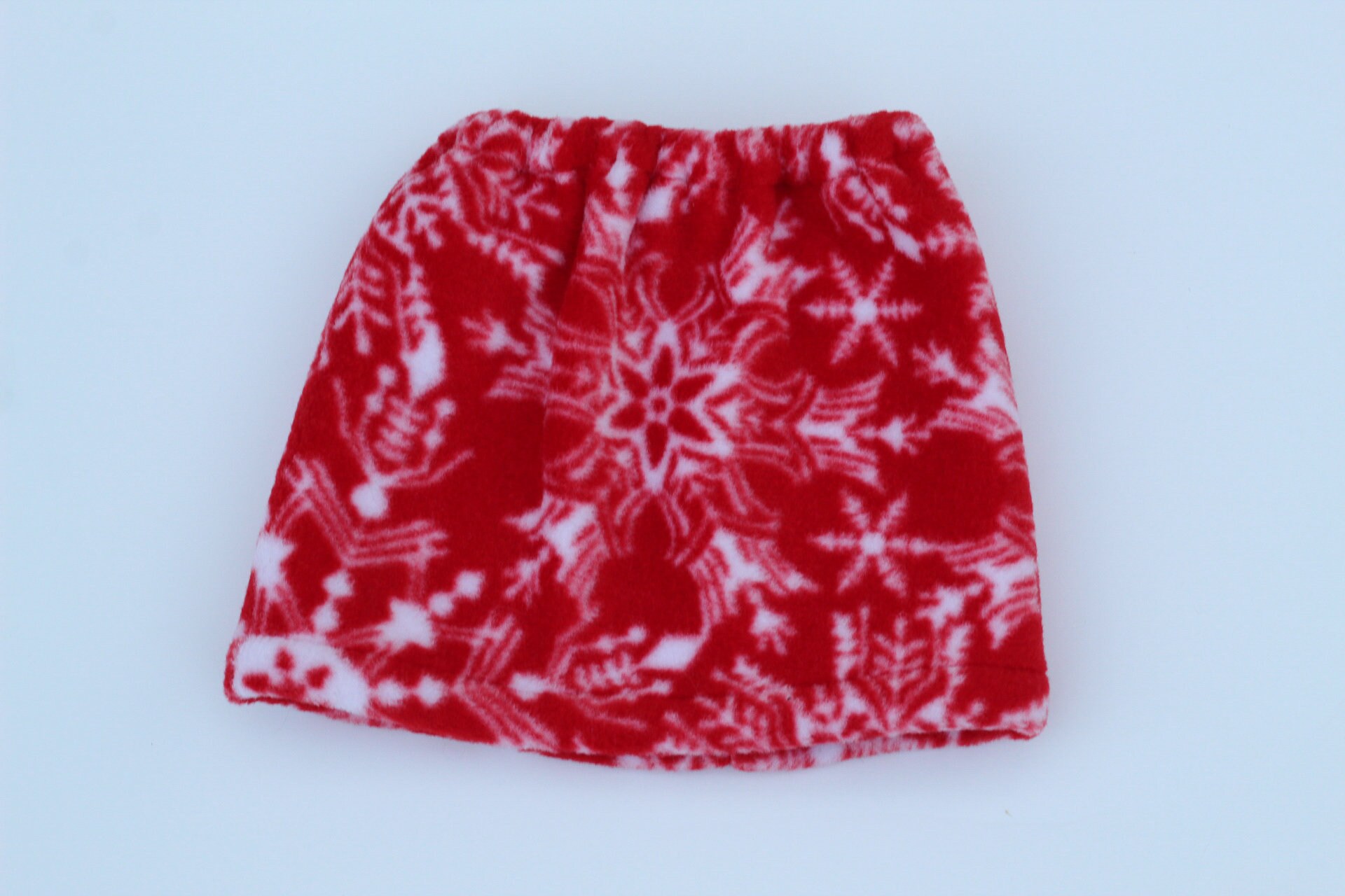 Red Snowflake Dog Snood Scarf Dog Neck Warmer Dog Fleece - Etsy