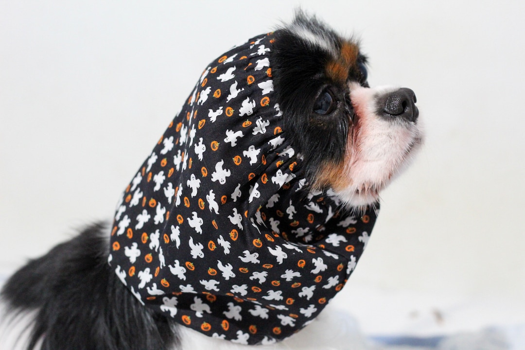 Ghost Dog Snood, Halloween Dog Snood, Autumn Dog Snood, Cotton Dog ...