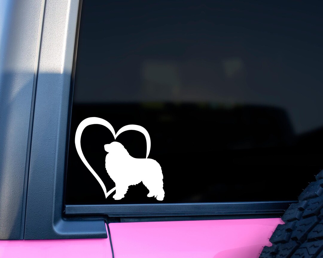 Great Pyrenees Heart Vinyl Decal, Great Pyrenees Mom Decal, Great ...