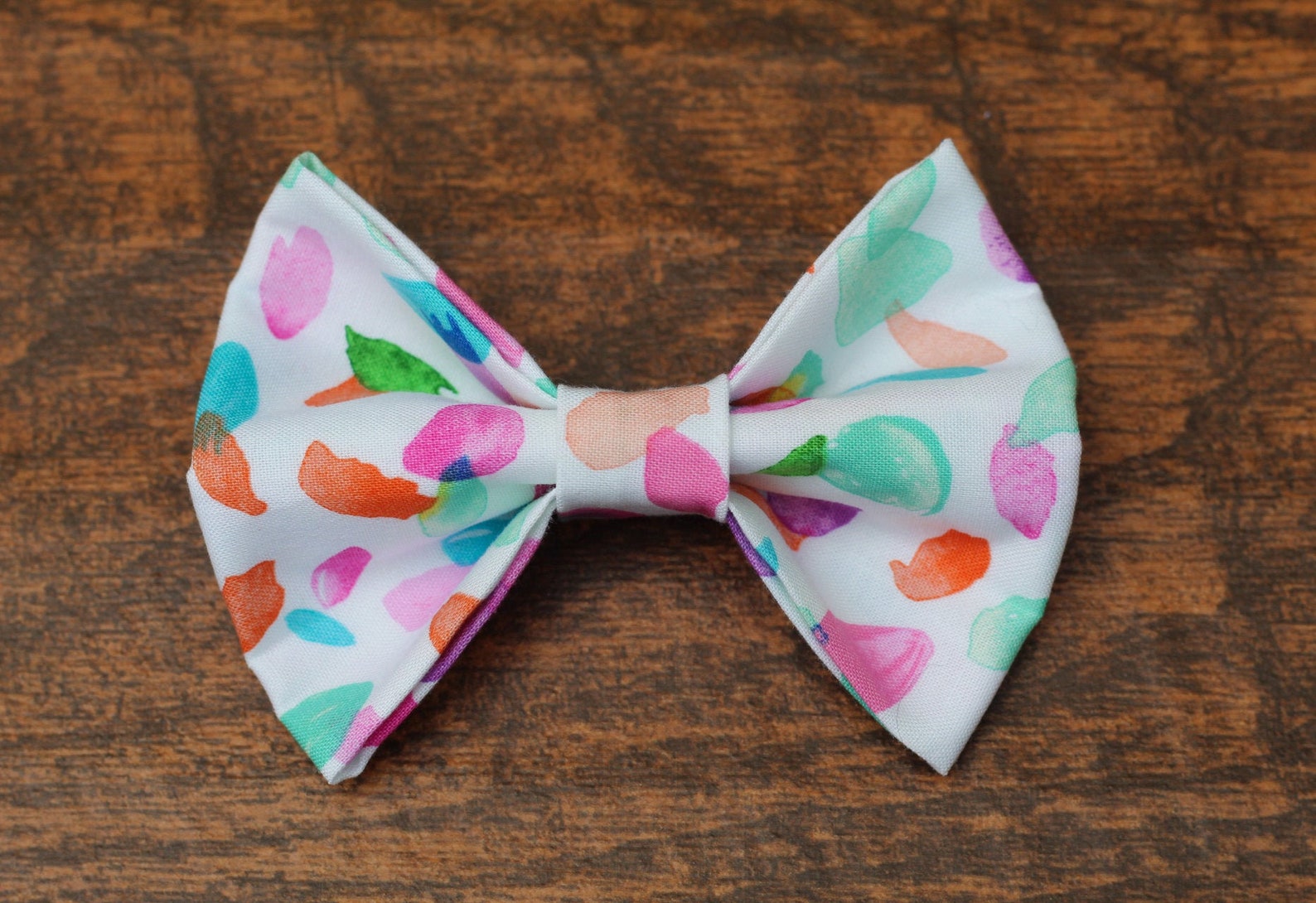 Rainbow Splotched Dog Bow Tie Summer Dog Bow Tie Colorful - Etsy